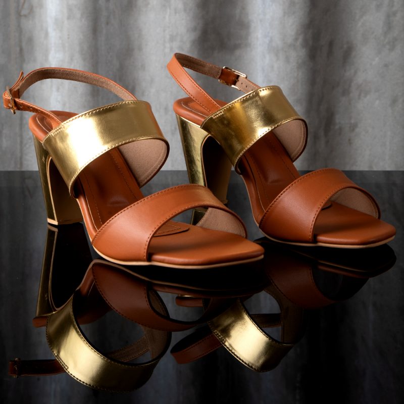 Mithiya – Triangular comfy heel sandals (Customisable) – Yellowsoles